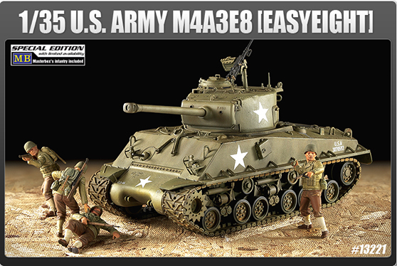U.S. ARMY M4A3E8 [EASYEIGHT] – ACADEMY 13221 - NET-MAQUETTES
